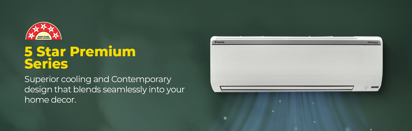 Buy 1 Ton 5 Star Inverter Split AC My Daikin Store